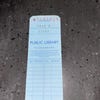 Personalised Old Fashioned Vintage Public Library Card Bookmark - Etsy