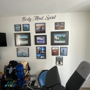 Body Mind Spirit Wall Decal: Inspirational Yoga & Fitness Decor - Etsy