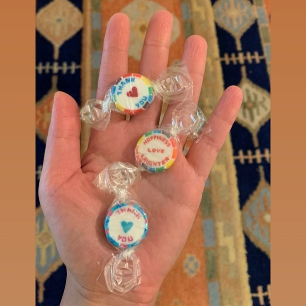 Approx 100 Wedding Favour Wrapped Rock Candy Sweets in 20 Different ...