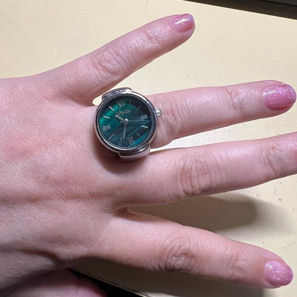 Y2K Vintage Watch Ring Functional Unique Clock Mini Watch Girlfriend ...