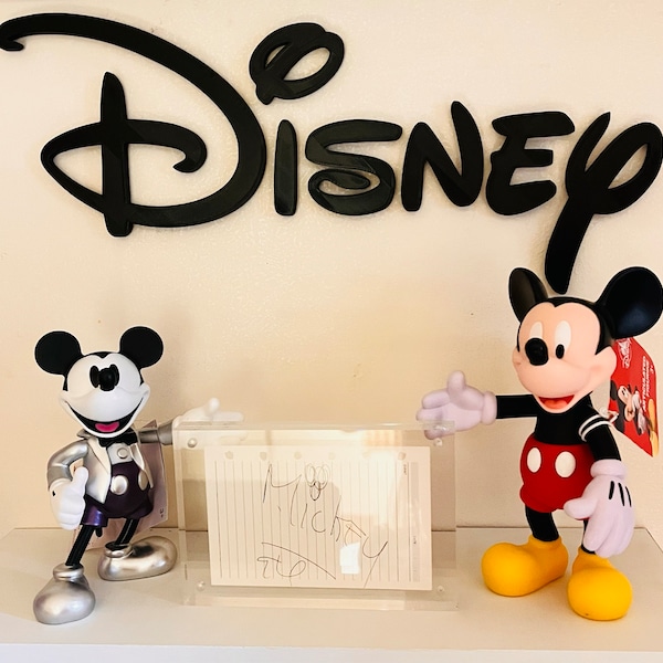 BIG 17in Disney Style Logo Wall Sign (3d Printed, Wall Decor, Wall Art ...