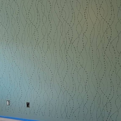 Pearls Wall Stencil LARGE WALL STENCILS Instead of Wallpaper Easy to ...
