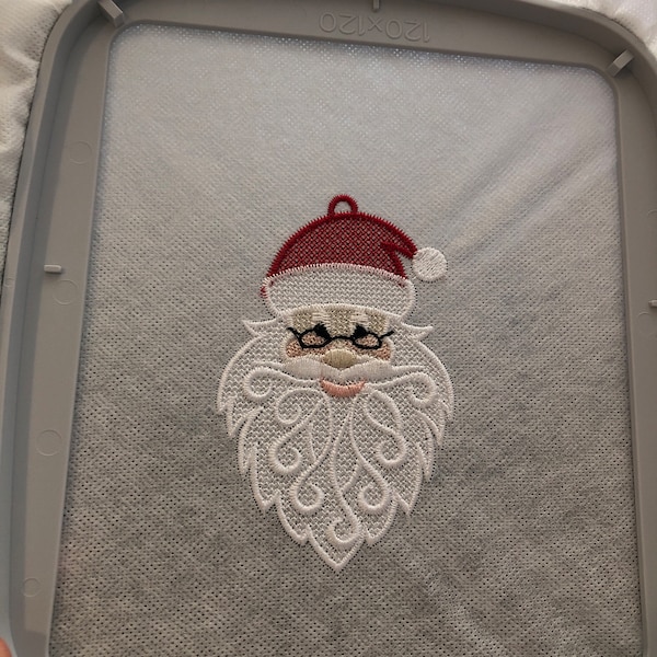 FSL Santa Ornament (2 Sizes). Christmas Embroidery Designs. Instant ...