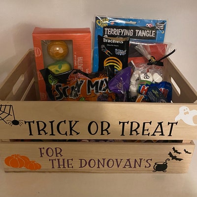 Halloween Crate Decal Halloween Gift Decal Halloween Treat - Etsy UK