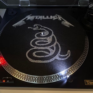 Technics Headshell Logo White on Black Slipmat Vinyl Record LP 12-inch ...