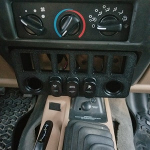 Jeep Wrangler TJ LJ Stepped Switch Panel Fits 6 OEM & 4 Carling ...