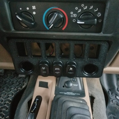 Jeep Wrangler TJ LJ Stepped Switch Panel Fits 6 OEM & 4 Carling ...