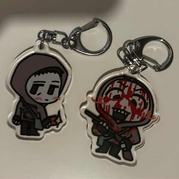 Saw Keychain Stickers Adam, Lawrence, Amanda, Hoffman, Strahm - Etsy