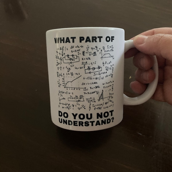 Funny Math Mug, Personalised Gift for Math Teacher, Calculus Mug ...