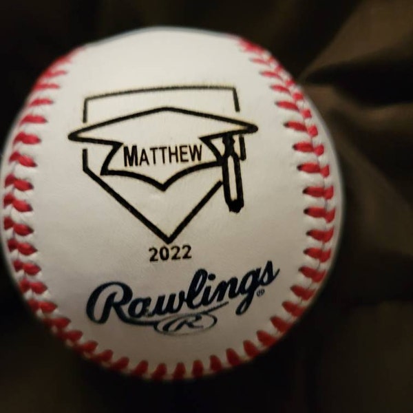 Graduate Senior Engraved Personalized Baseball Gift - Etsy