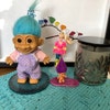 Vintage Ace Novelty Treasure Troll Doll, Purple Hair, Purple Diamond ...