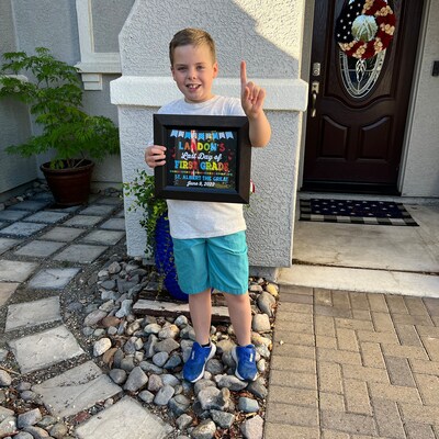 Last Day of Preschool Sign PRINTABLE, Last Day of School Chalkboard ...