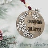 Christmas Tree Countdown Sliding Ornament, Snowflake Lever to Make It ...