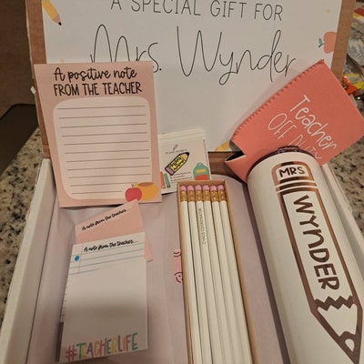 Teacher Gift Box Personalized Teacher Gift Set Teacher Gift Teacher ...