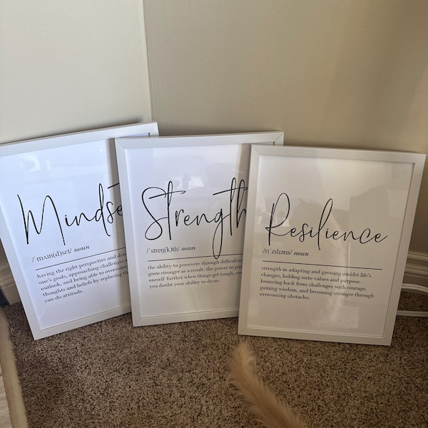 Confidence Definition, Printable Wall Art, Digital Download, Confidence ...