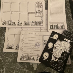 Pastel Goth Spider Web STICKY Notes - Etsy