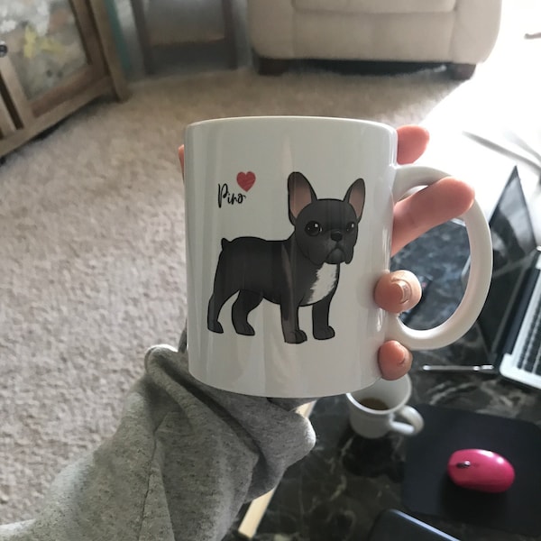 Custom French Bulldog Mug, Personalized Frenchie Mug, Frenchie Gift ...