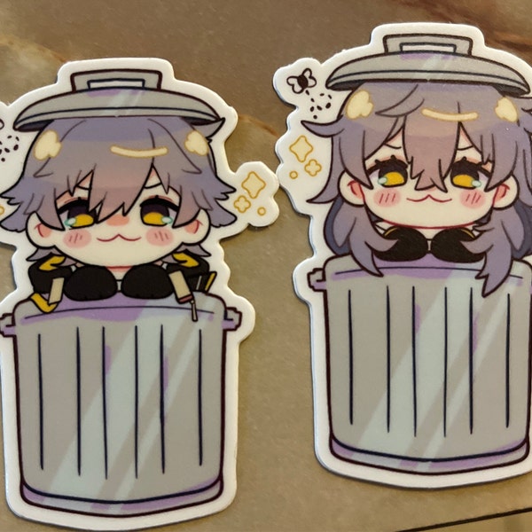 Honkai Star Rail Trash Panda Stickers: Stelle & Caelus - Waterproof ...