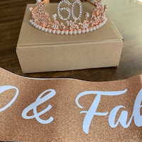 13 Sash and 13 Tiara for 13th Birthday Decorations for Girls, Happy ...