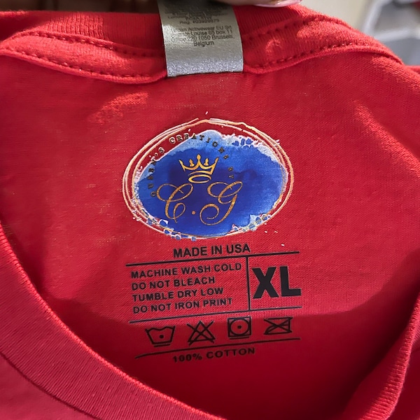 500 Pcs. Tagless T-shirt Labels,tagless Labels, Iron on Printed Labels ...