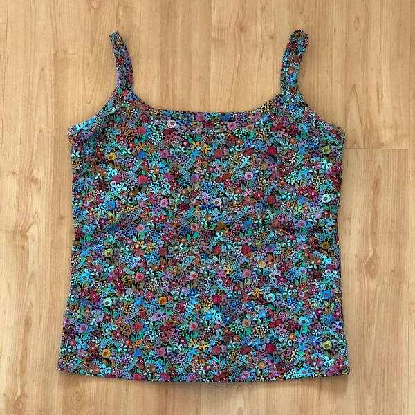 Sommar Camisole PDF Sewing Pattern With Built in Bralette. Low Support, Thin Straps, Cropped or ...