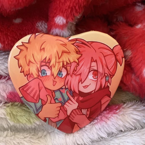 TBHK 2" Heart Buttons - Etsy