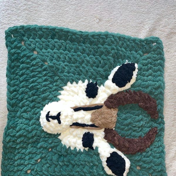 Springbok Granny Square Crochet Pattern - Etsy