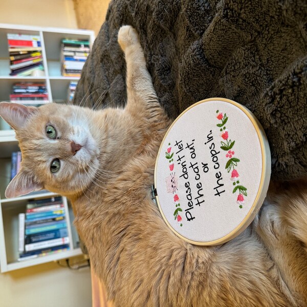 Please Leave by 9:00 6 Embroidered Décor - Etsy