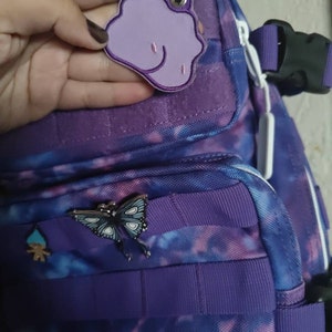 Cute Cat Embroidered Tag Keychain Kawaii Neko Jet Tags tamago, Sakura ...