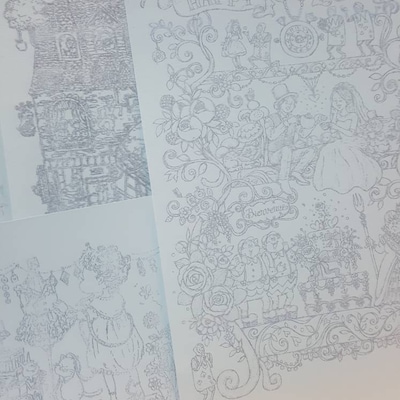 Chihiro_shiomi_original_coloringpages_set_1 - Etsy