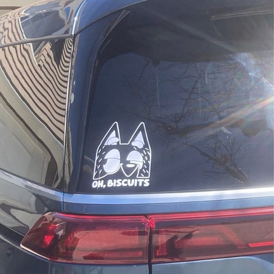 Set of 4 Family Blue Vinyl Decal, Bumper Sticker, Waterproof Vinyl ...