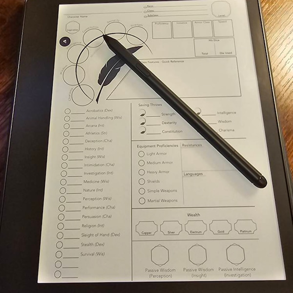 Printable Dnd Character Journal, Dnd Character Sheet With Spell Cards ...