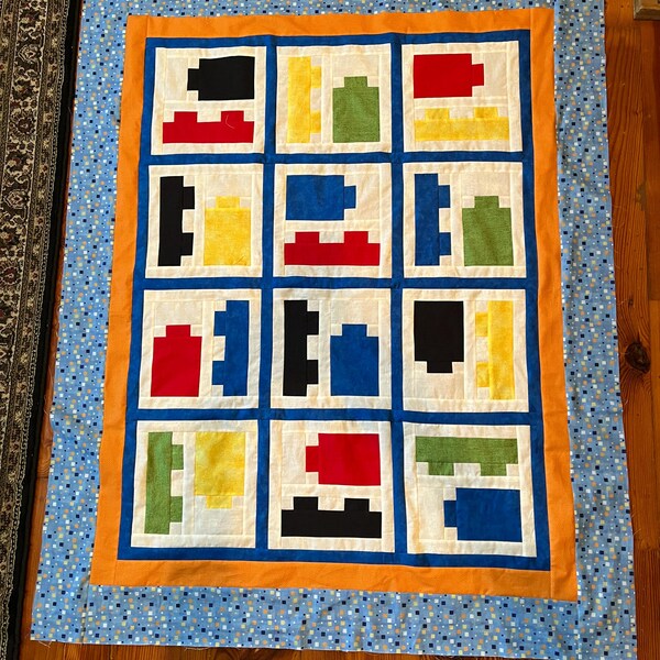 Building Blocks Quilt Pattern - Etsy
