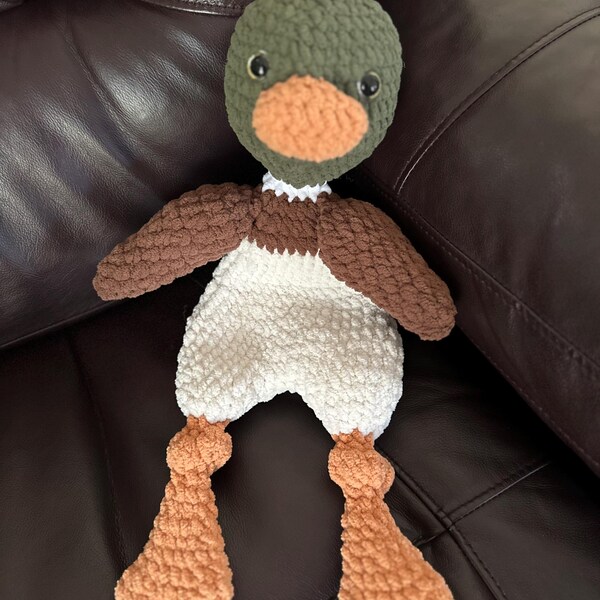 No-sew Miles Mallard Duck Snuggler Crochet PATTERN || Duck Amigurumi ...