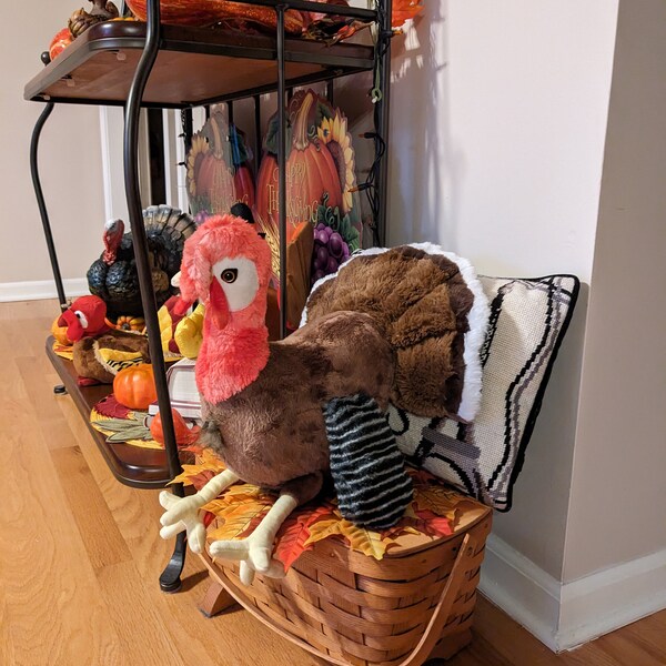 15" Turkey Plush - Realistic Stuffed Farm Animal Toy - Etsy