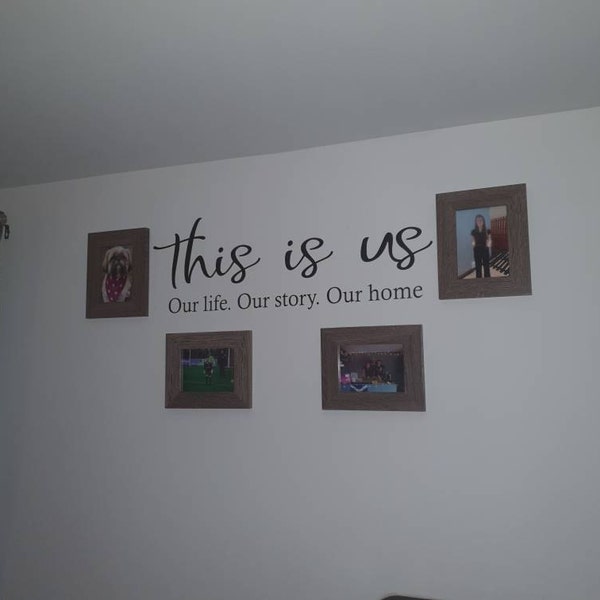 Wall Quote this is Us... Sticker, Vinyl Decal, Modern Transfer, Decor ...