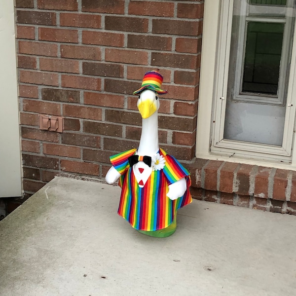 Rainbow LGBTQ+ Pride Tuxedo W/ Top Hat for 23-28 Inch (large) Concrete ...