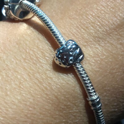 New Authentic Pandora Sterling Silver Signature Heart Birthstone Charm ...