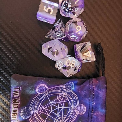 Beware the Cats of Doom Dice Box and Dice Set Dice Set With Winged Cats ...