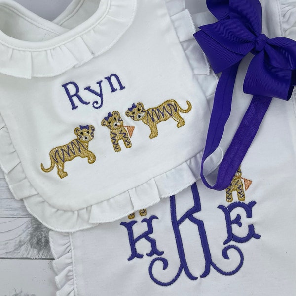 Light Fill Girl Tiger Trio Embroidery Design - Etsy