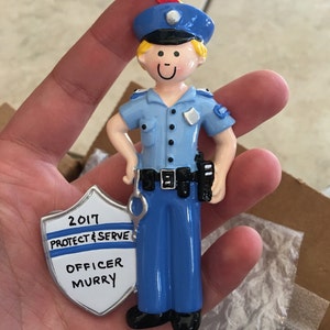 Personalized Police Officer Ornament Police Officer Gift Gifts for ...
