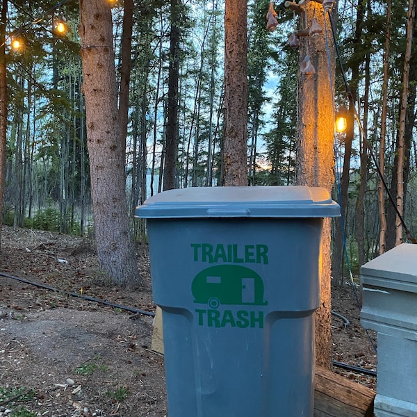 Trailer Trash Sticker | Trailer Trash Vinyl Sticker | Trailer Sticker ...