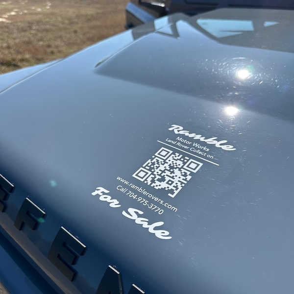 Custom QR Code Vinyl Decal | Storefront Decal | Menu QR Code Decal ...