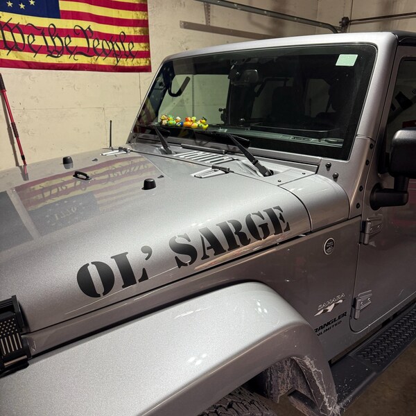 20" X 3.5" Pair of Custom Two Colors Hood Vinyl Decals High-quality ...