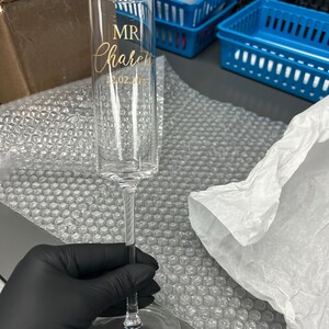 Personalized Wedding Toasting Flutes Set of TWO Custom - Etsy