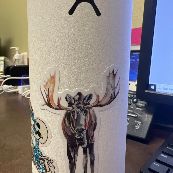 1x3" Red Tailed Hawk Sticker, Water Bottle Sticker, Waterproof, Vermont ...