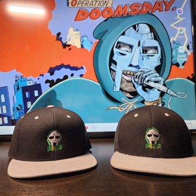 MF DOOM All Caps, Snapback Hat, Hip Hop Merch, Madvillain, JJ Doom ...