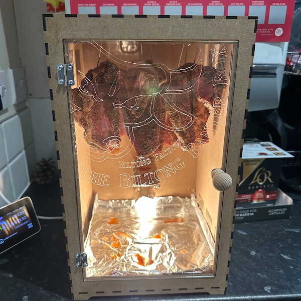 Biltong Maker Box: Family Biltong Factory With Clear Acrylic Door - Etsy
