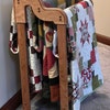 60" Tall Cherry Ladder Quilt Rack, 6 Different Widths Available, 26 ...