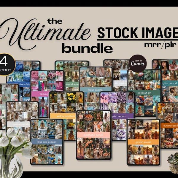 MRR Stock Image Bundle: 6 Unique Collections, Black Beige and Grey Hues ...